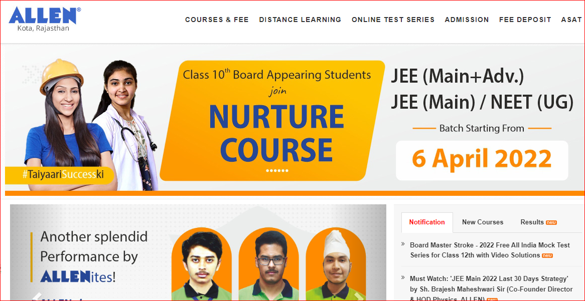 List Of Best Top 10 IIT JEE NEET Coaching Institutes In Kota