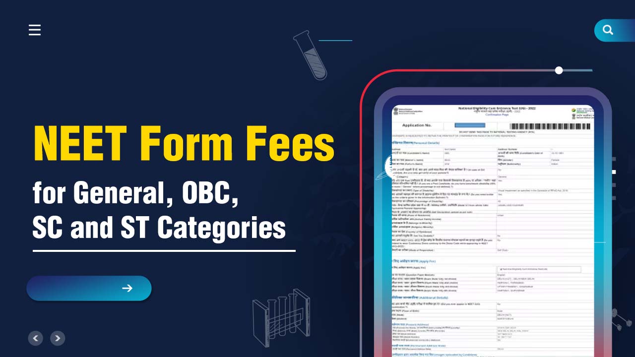 NEET Form Fees for OBC, SC, ST & General Categories 2026