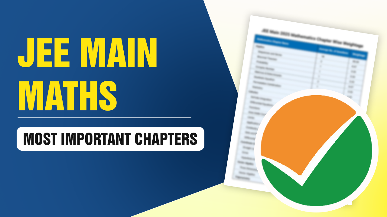 JEE Main 2026 Maths: Most Important Chapters & Priority List