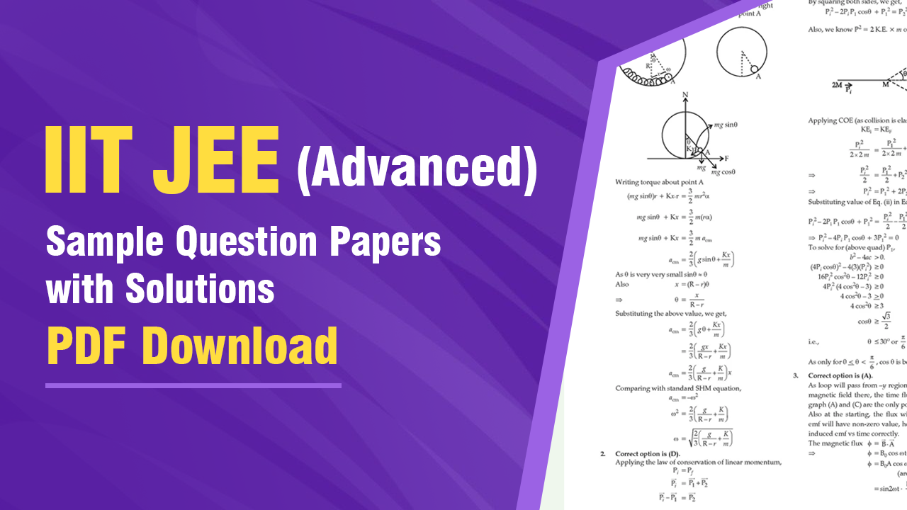JEE Advanced 2026 Sample Question Papers Free PDF Download