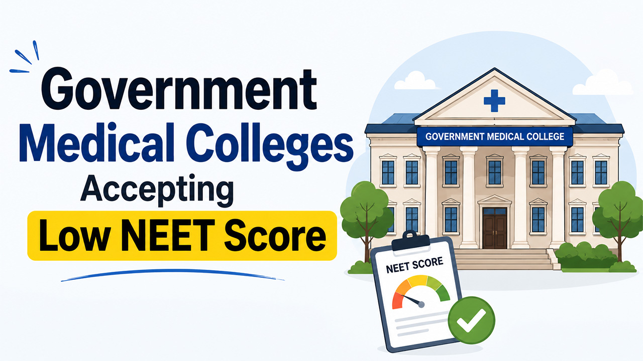 Government Medical Colleges Accepting Low NEET Scores 2026